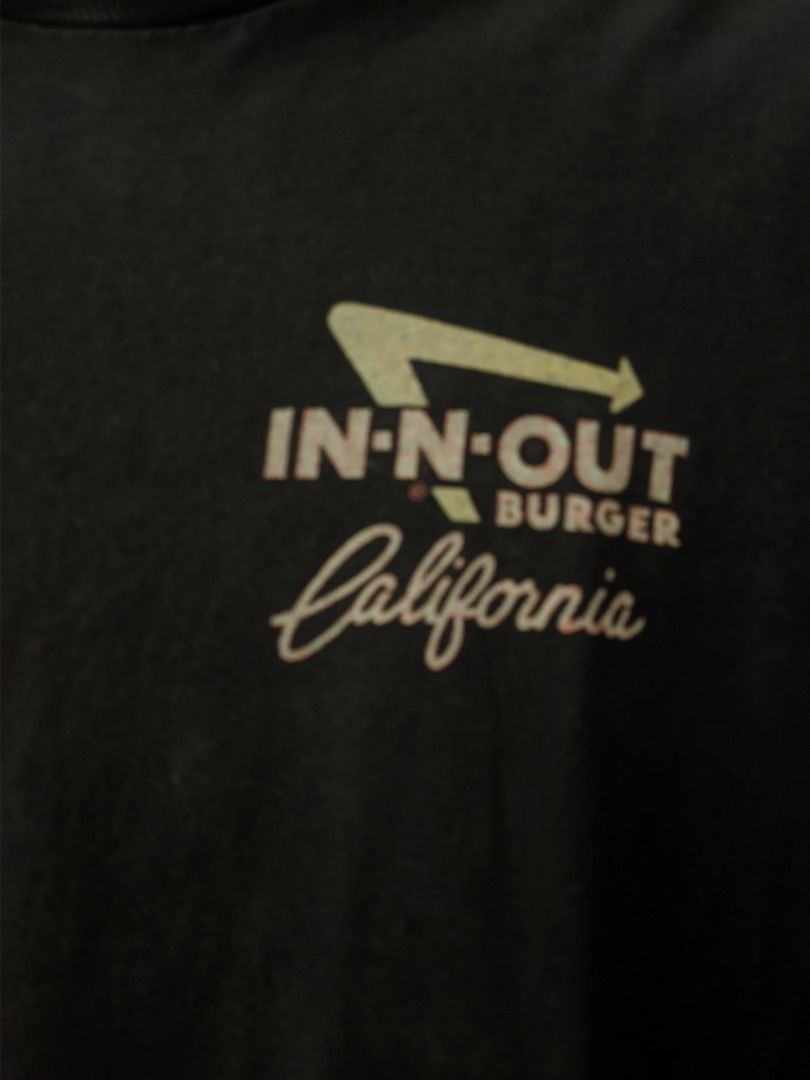 in n out print tag on Carousell