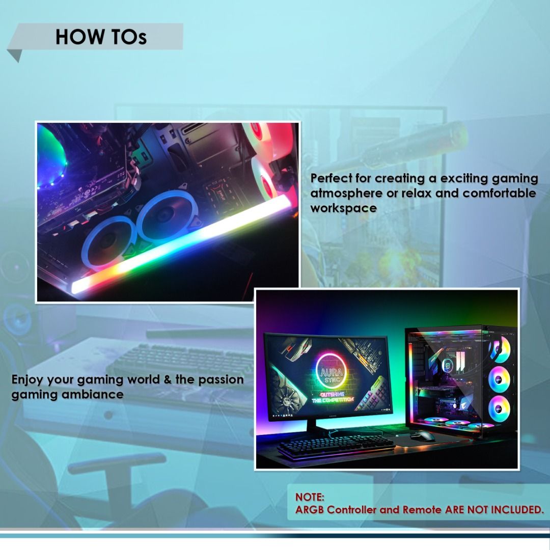 INPLAY ICE BAR, RGB LED BAR, MAGNETIC BASE STAND, EASY ATTACH TO YOUR ...