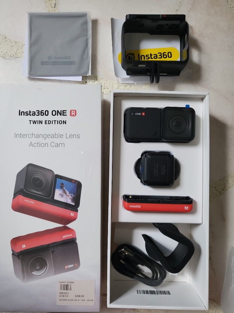 Insta360 One R Twin edition, Photography, Cameras on Carousell