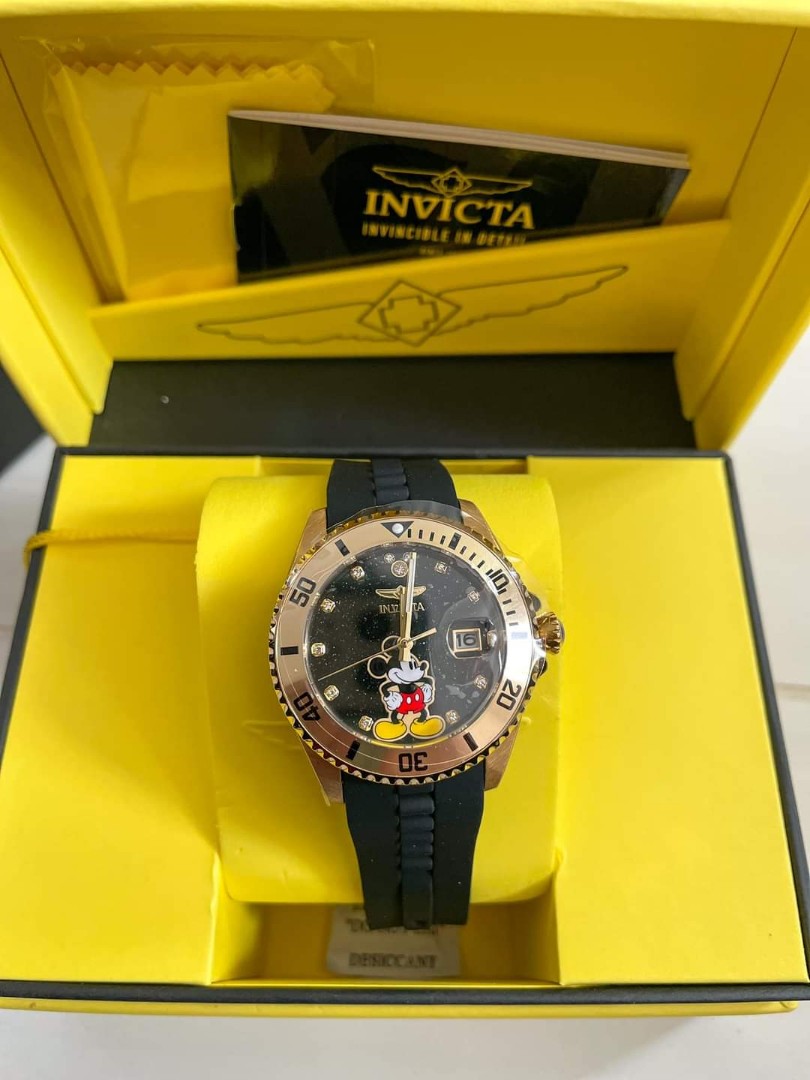 Invicta Disney Limited Edition Mickey Mouse Women's Watch - 38mm, Black ...