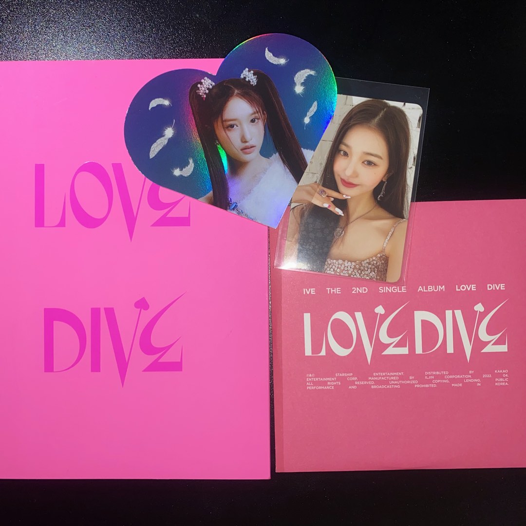 IVE: LOVE DIVE UNSEALED ALBUM (Complete Inclusions), Hobbies & Toys ...