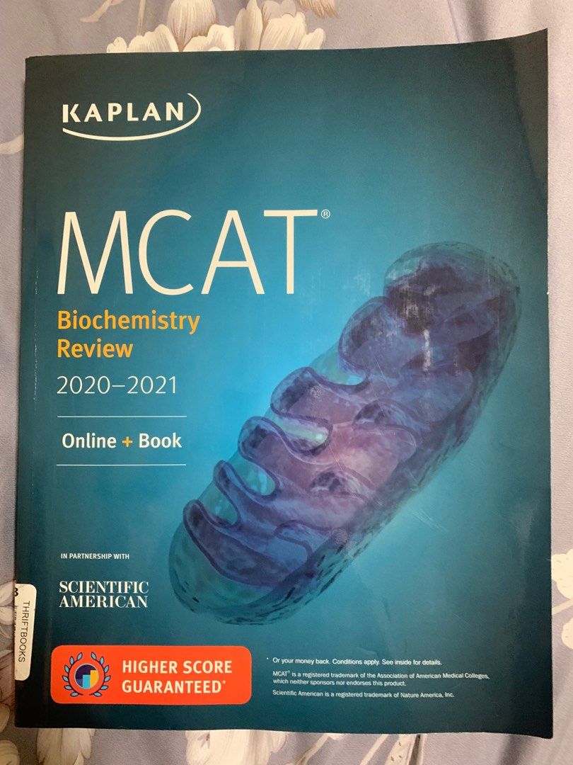 Kaplan MCAT Biochemistry Review (2020-2021), Hobbies & Toys, Books ...