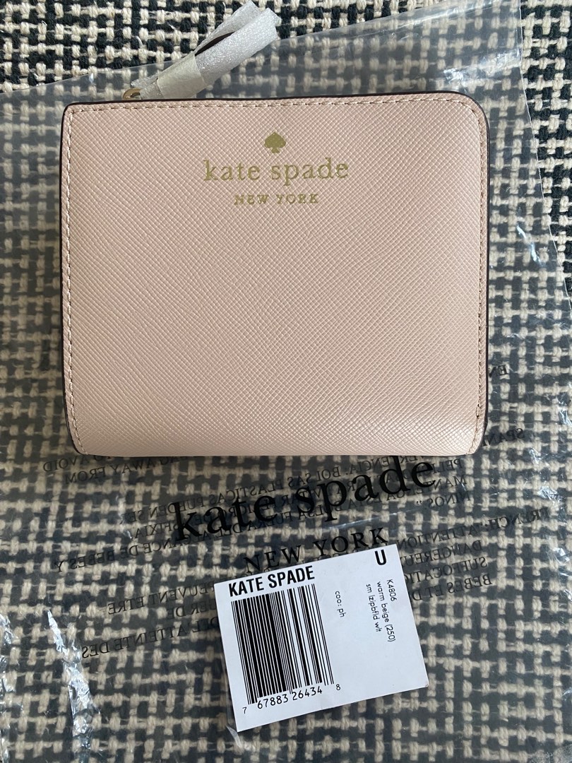 Kate Spade Small Zip Bifold Wallet, Women's Fashion, Bags & Wallets ...