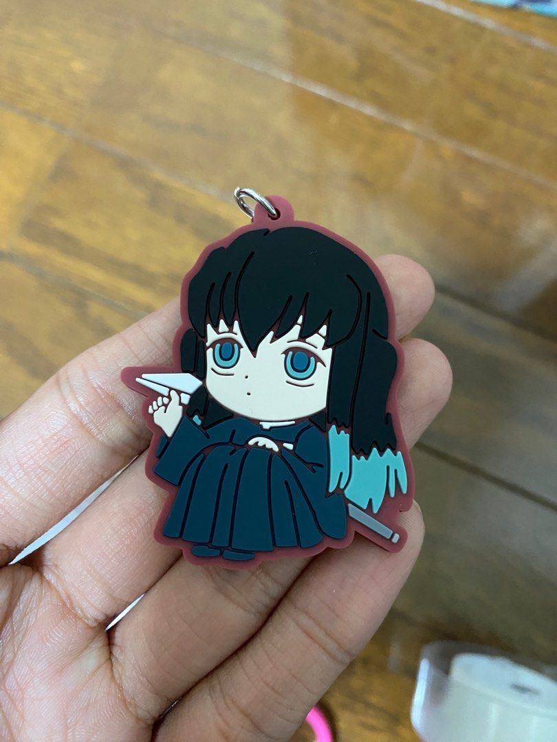 Kimetsu no yaiba demon slayer Muichiro Tokito rubber key chain, Hobbies ...