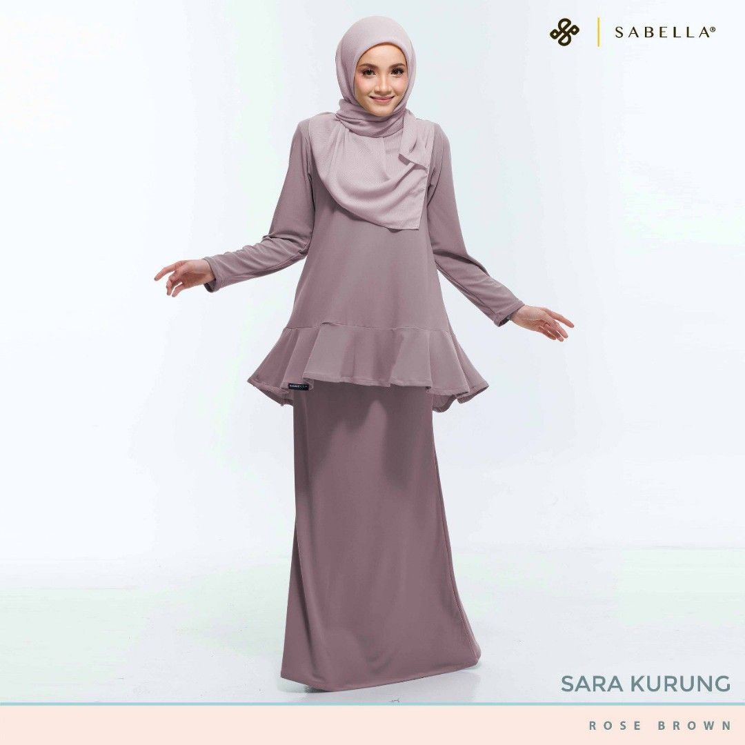 Kurung Sara Sabella, Women's Fashion, Muslimah Fashion, Baju Kurung ...