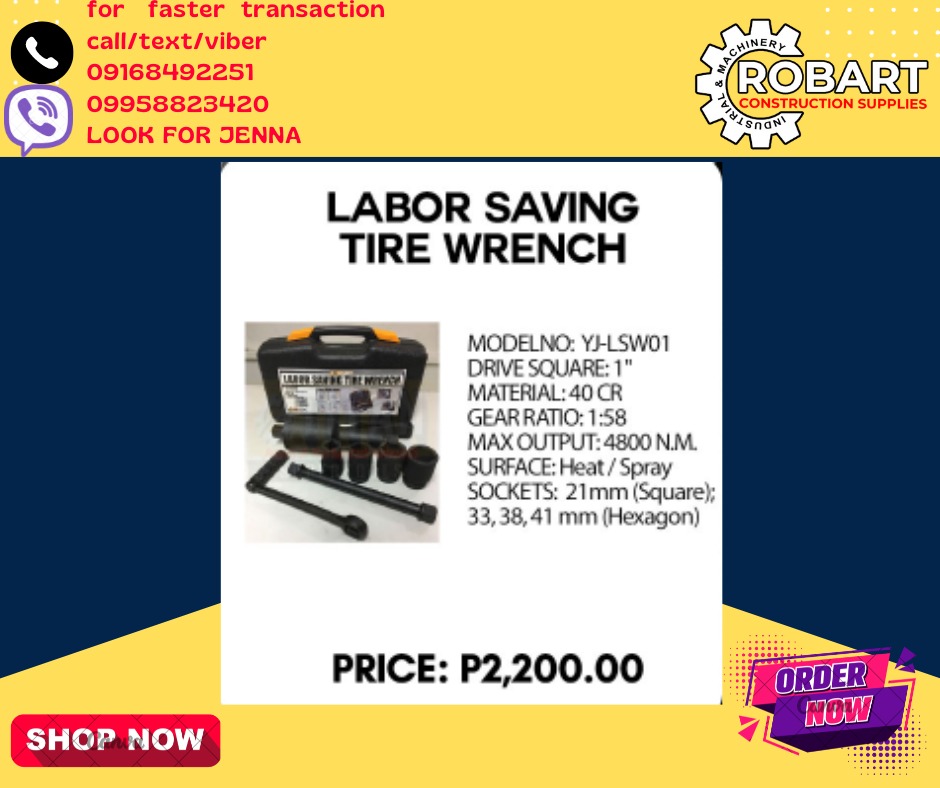 LABOR SAVING TIRE WRENCH 1'', Commercial & Industrial, Construction ...