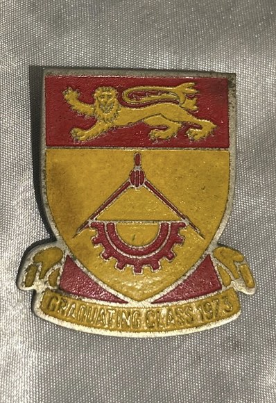Large 1973 Singapore Polytechnic Graduating class pin badge, Hobbies ...