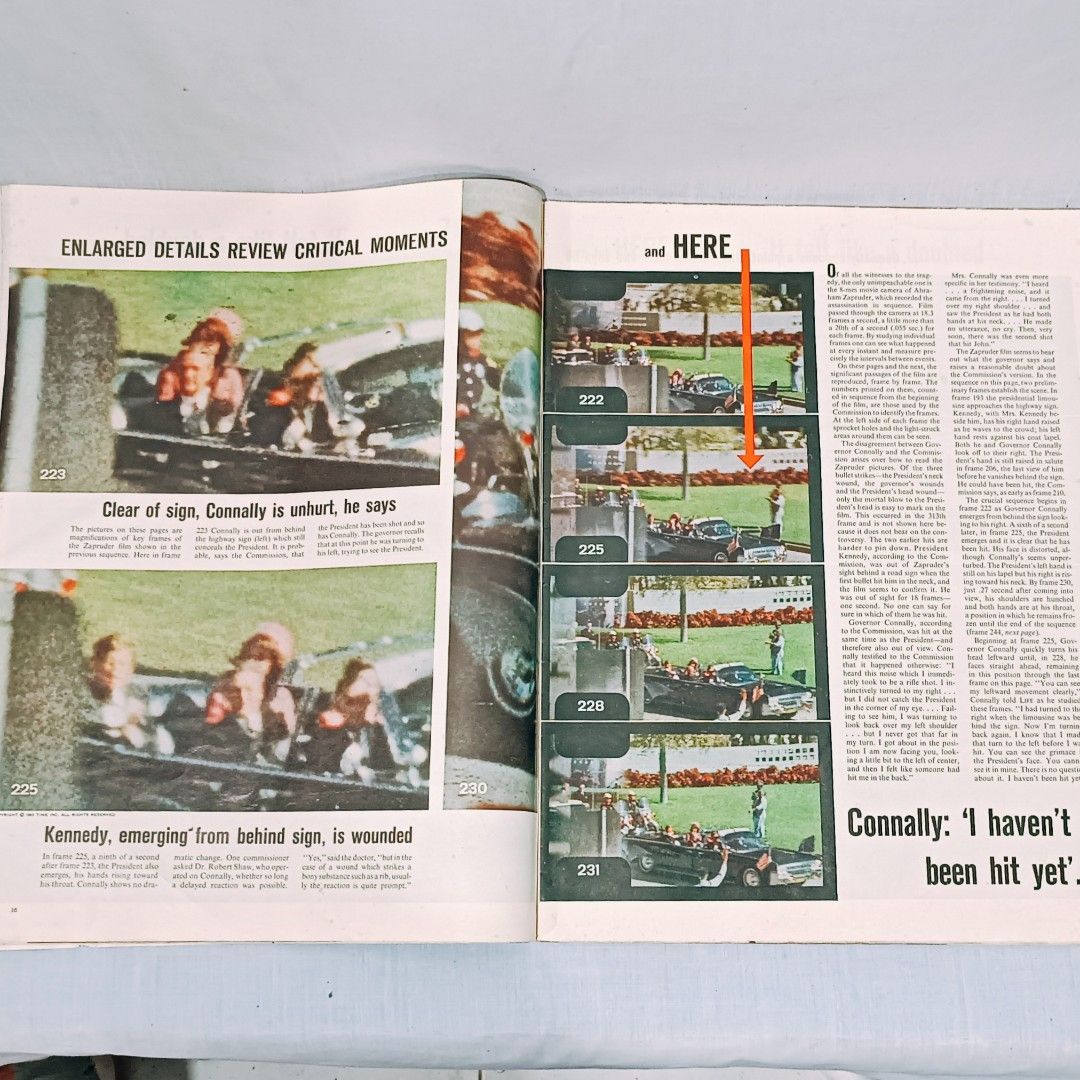 Life Magazine 1966 (how kennedy was shot), Hobbies & Toys, Books ...