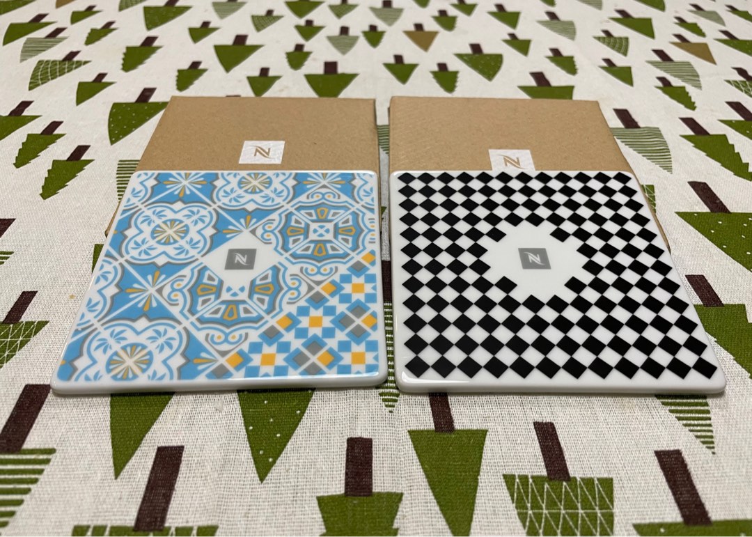 Limited Edition Nespresso Coasters (Paris and Miami) on Carousell