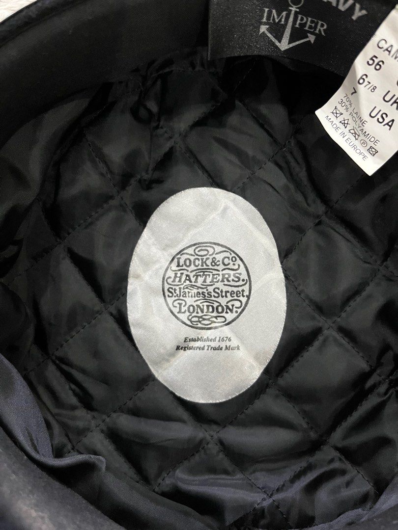 Lock & Co Hatters "royal navy officer" Cap, Men's Fashion, Watches ...