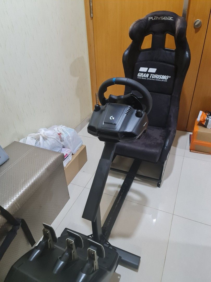 Logitech G923 with Playseat GT Racing rig, Video Gaming, Gaming ...