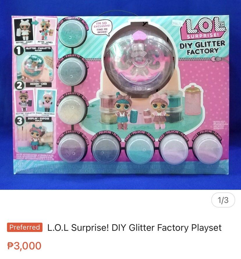 LOL DIY Glitter Factory on Carousell