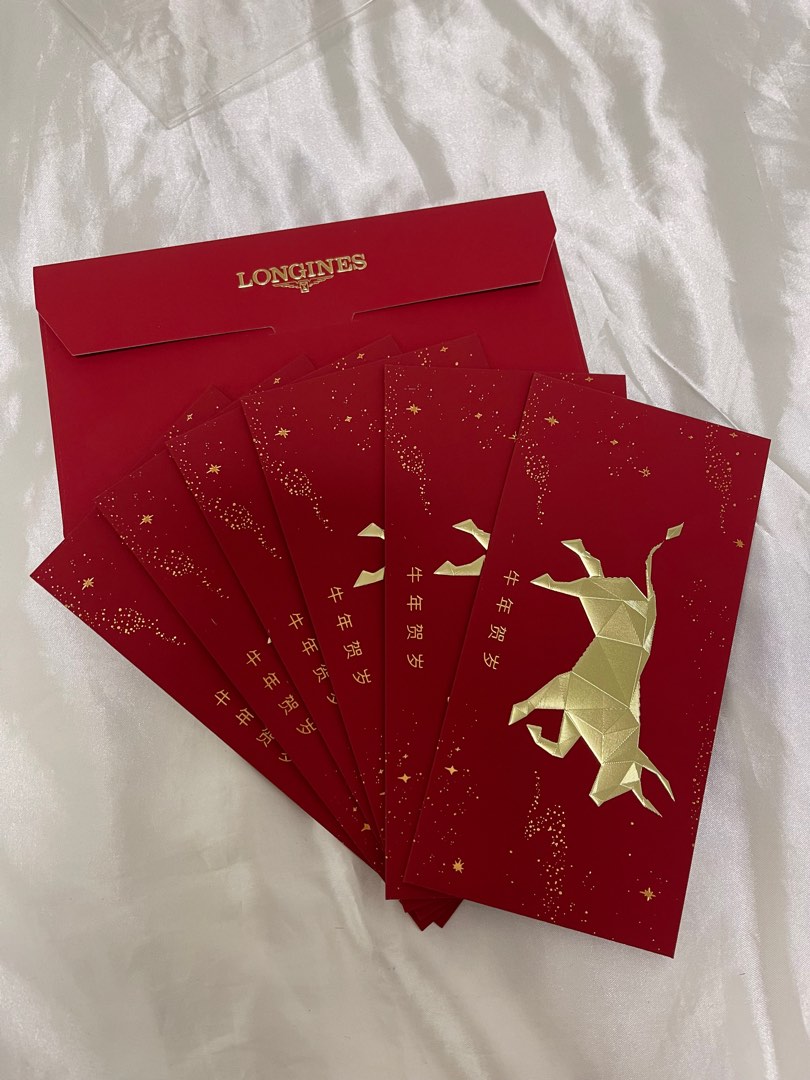 Longines ang pao hong bao red packet, Hobbies & Toys, Stationery ...