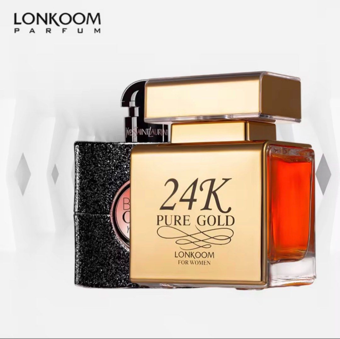 LONKOOM 24K Gold 100ml EDP Perfume, Beauty & Personal Care, Fragrance ...