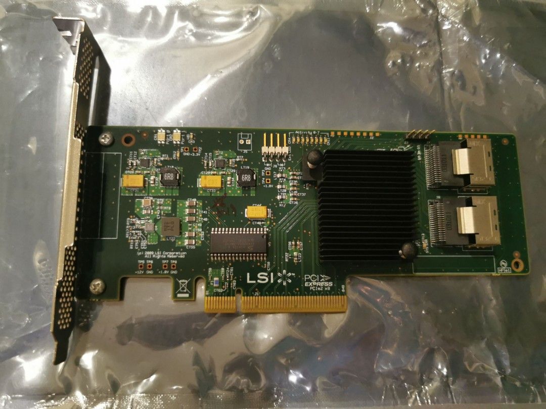 Lsi 9211 8i Sas2008 Hba Pci E Card It Mode Zfs Freenas Truenas Unraid Computers And Tech