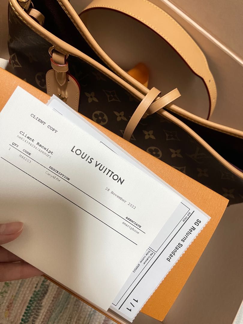 LV carryall PM (Brand New), Luxury, Bags & Wallets on Carousell