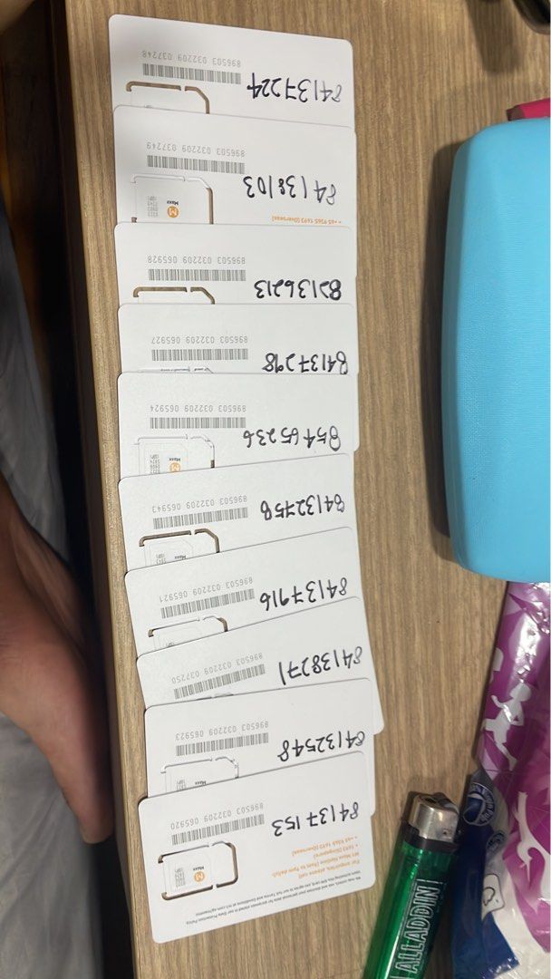 M1 PREREGISTERED TAIKONG anonymous Prepaid sim space card, Mobile ...