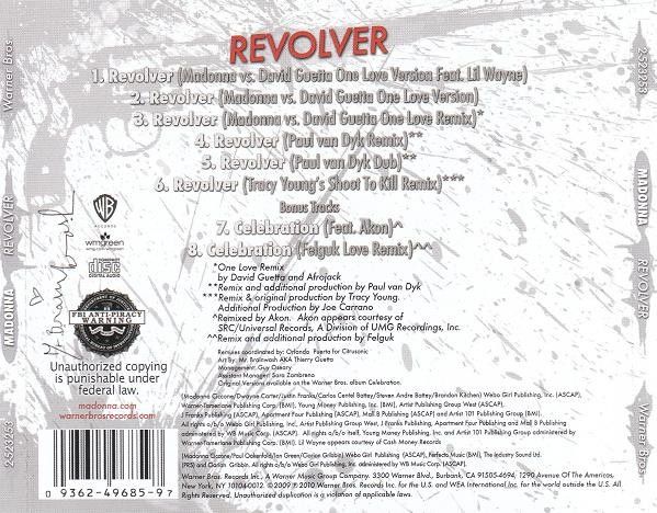 Madonna REVOLVER (REMIXES) EP Single CDR, Hobbies & Toys, Music & Media ...