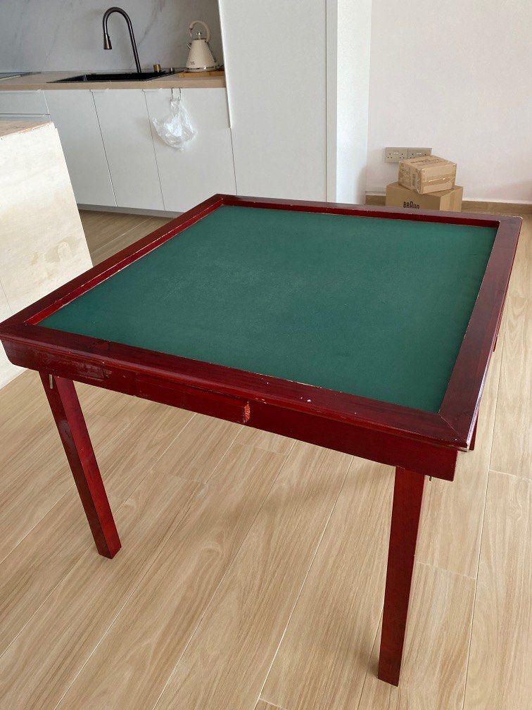 Mahjong Table Foldable, Furniture & Home Living, Furniture, Tables ...