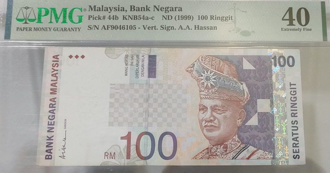 Malaysia 100 ringgit with PMG 40, Hobbies & Toys, Collectibles ...