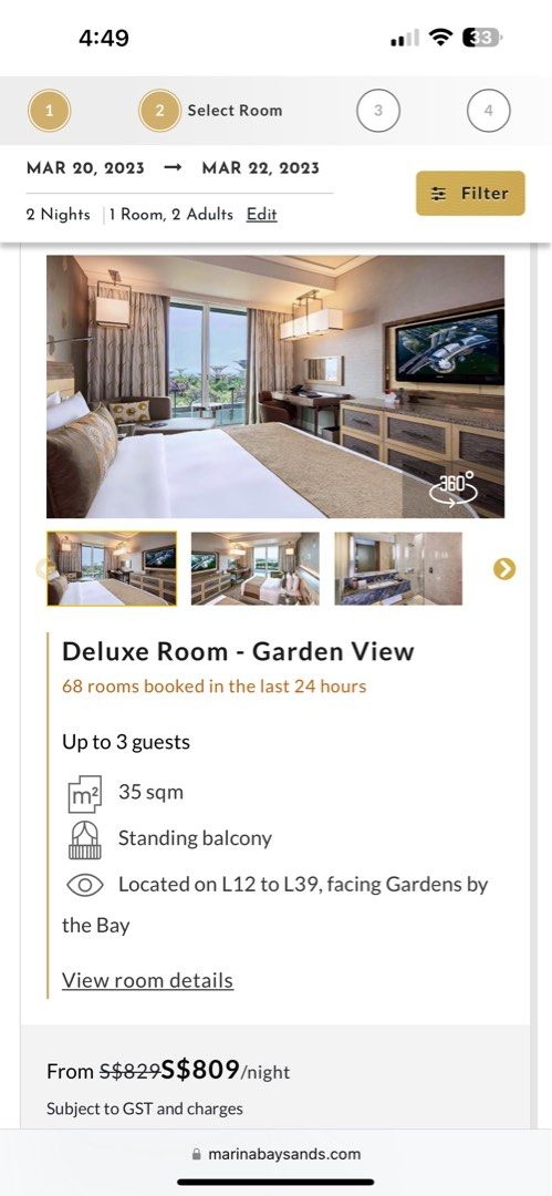 Marina Bay Sands (MBS) room Sale 2 nights March, Tickets & Vouchers ...