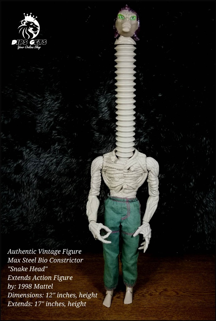 Max Steel Bio Constrictor, Vintage Figure on Carousell