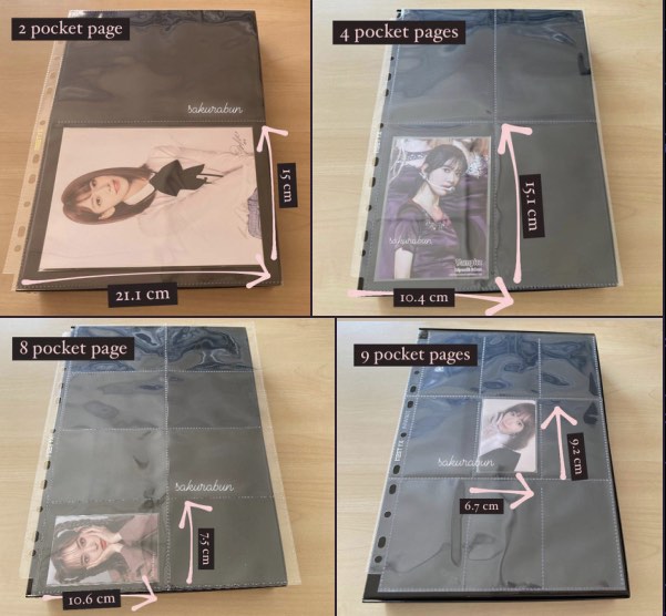 MeeT YX pages for photocards trading cards A4 binder | 9PP 8PP 4PP 2PP ...