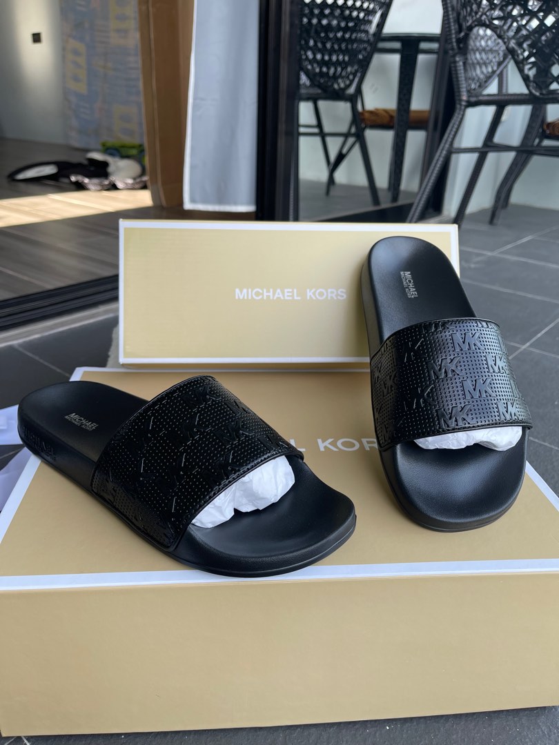 michael kors slides, Women's Fashion, Footwear, Flats & Sandals on ...