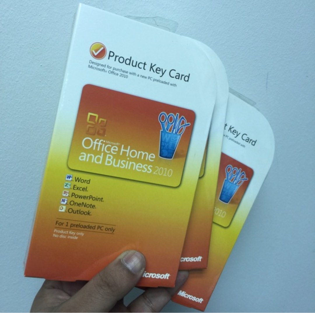 Microsoft office 2010 office and business product key card, Computers ...