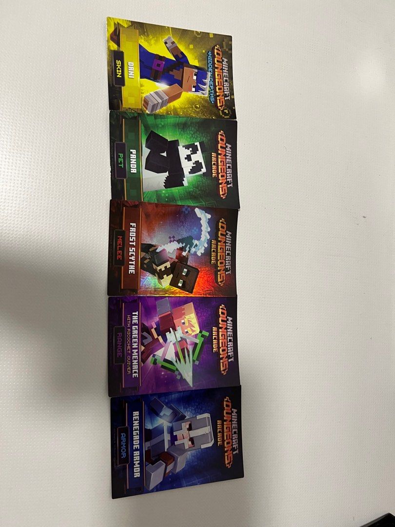 Minecraft Dungeon Arcade Cards, Hobbies & Toys, Memorabilia ...