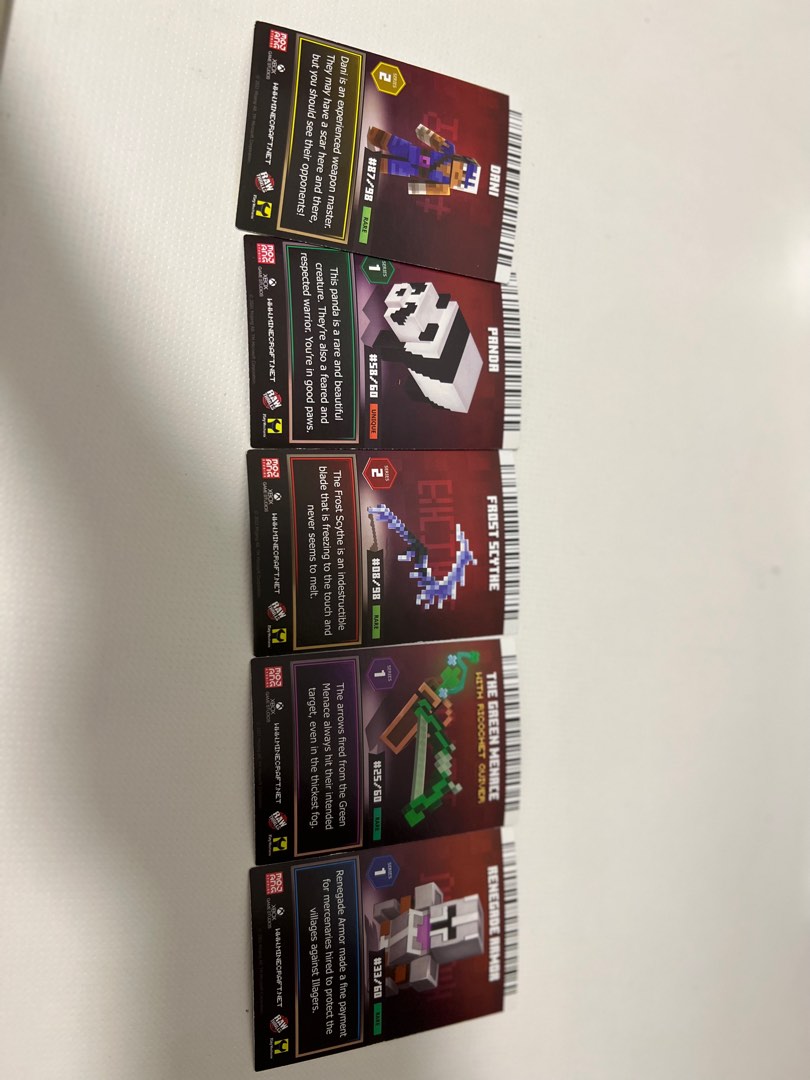 Minecraft Dungeon Arcade Cards, Hobbies & Toys, Memorabilia ...