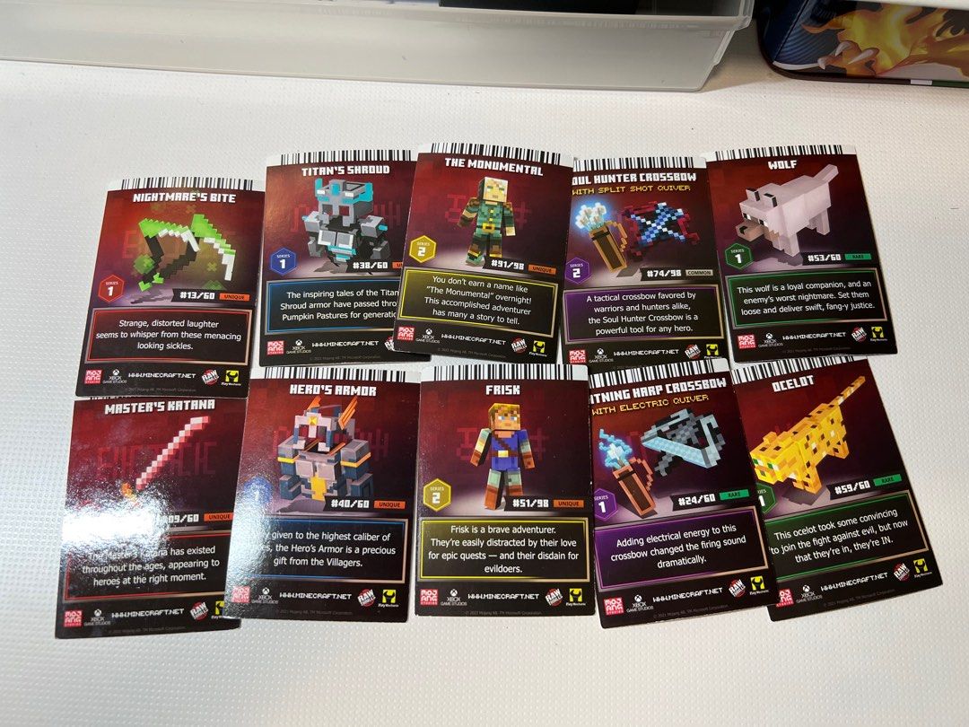 Minecraft Dungeon Arcade Cards, Hobbies & Toys, Memorabilia ...