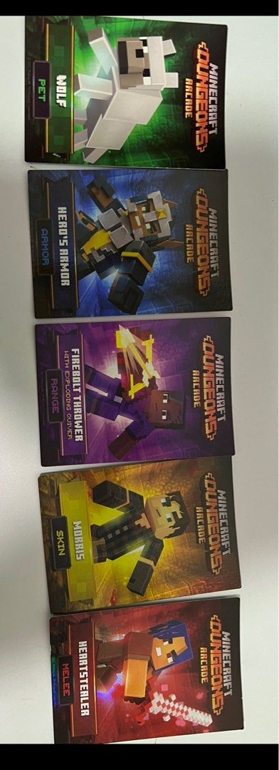Minecraft Dungeons Arcade Cards, Hobbies & Toys, Memorabilia ...