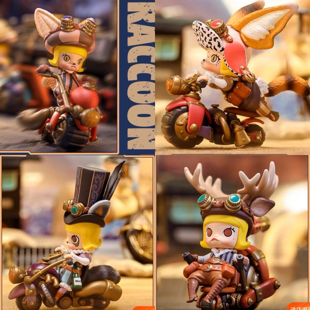 Molly steam punk animal bike version POPMART / FULL SET / SINGLE BLINX ...