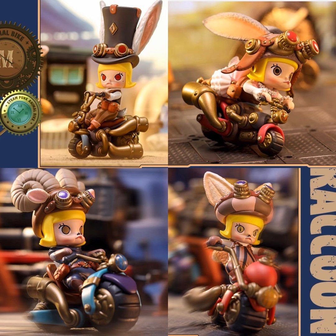 Molly steam punk animal bike version POPMART / FULL SET / SINGLE BLINX ...