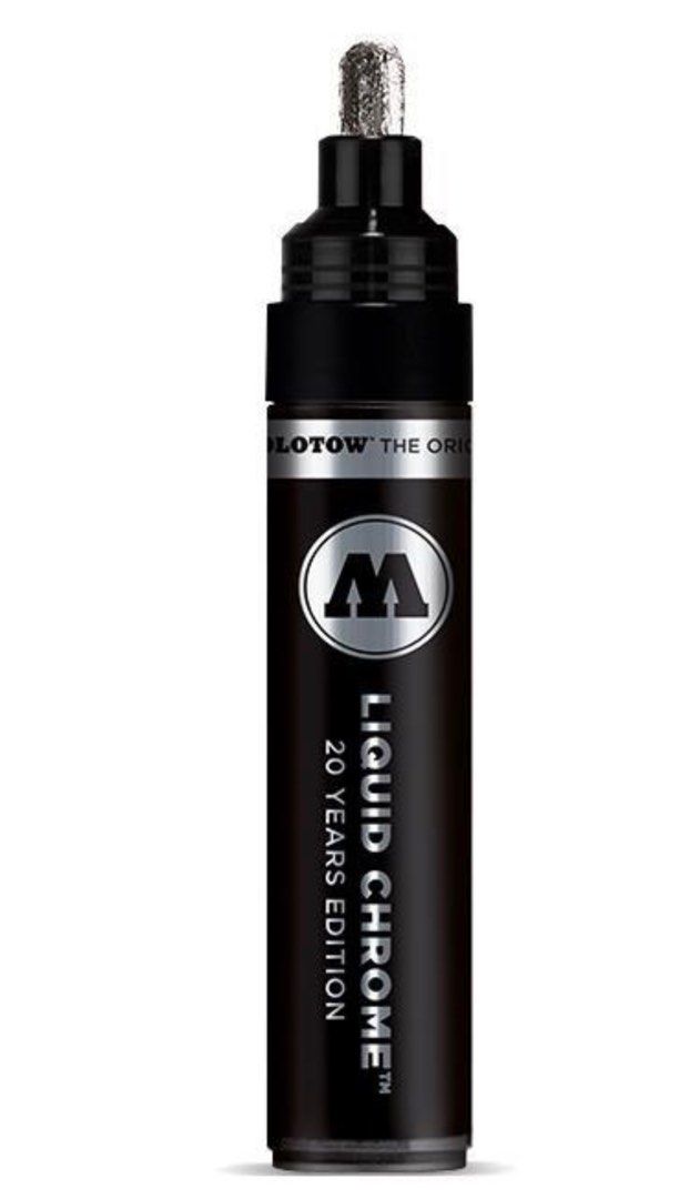 Molotow Liquid Chrome Alcohol Paint Pump Marker 5mm 20 Years Edition ...