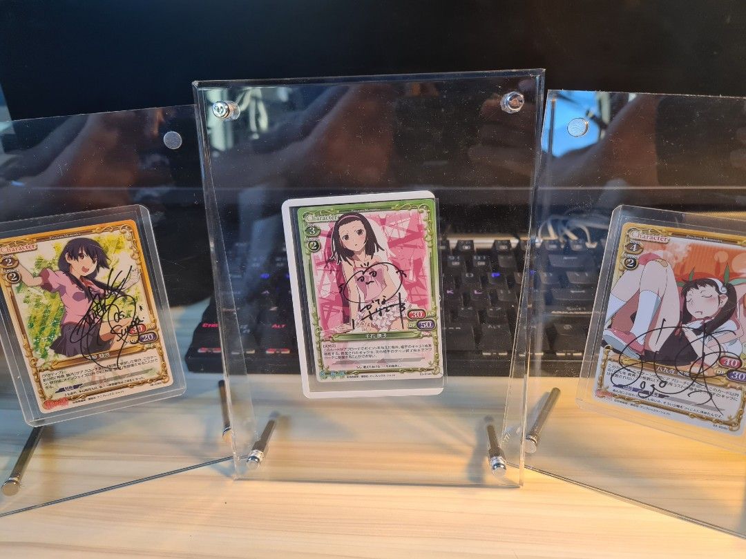 Monogatari series Bakemonogatari anime autographed signed precious ...