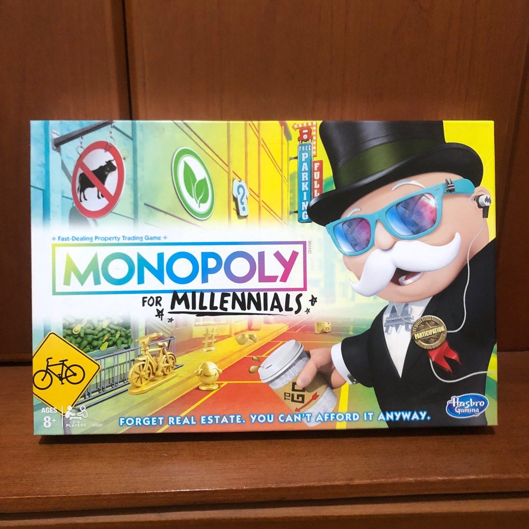 Monopoly for Millenials Hasbro Board Game Boardgame Original, Toys ...
