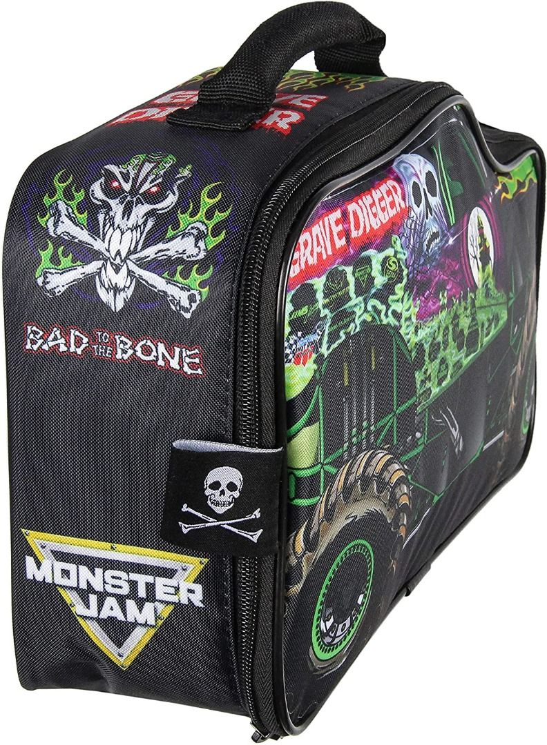 Monster Jam Grave Digger Truck Shaped Insulated Big Large Work Lunch ...