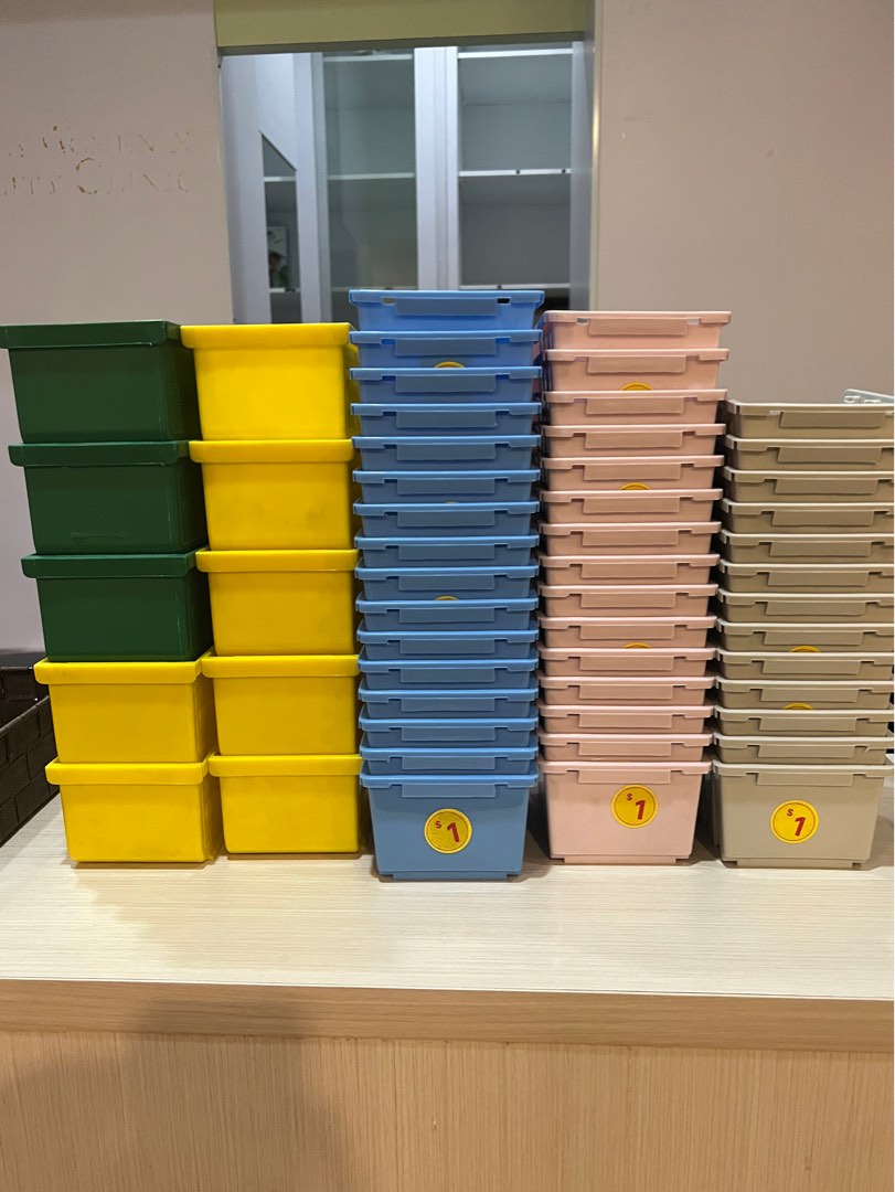 Multipurpose stackable boxes, Furniture & Home Living, Home Improvement ...