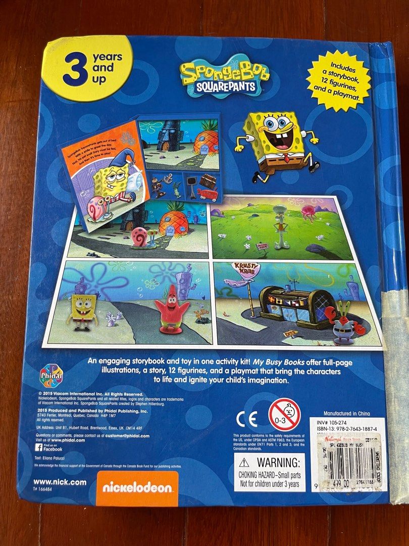 My Busy Books SpongeBob, Hobbies & Toys, Toys & Games on Carousell