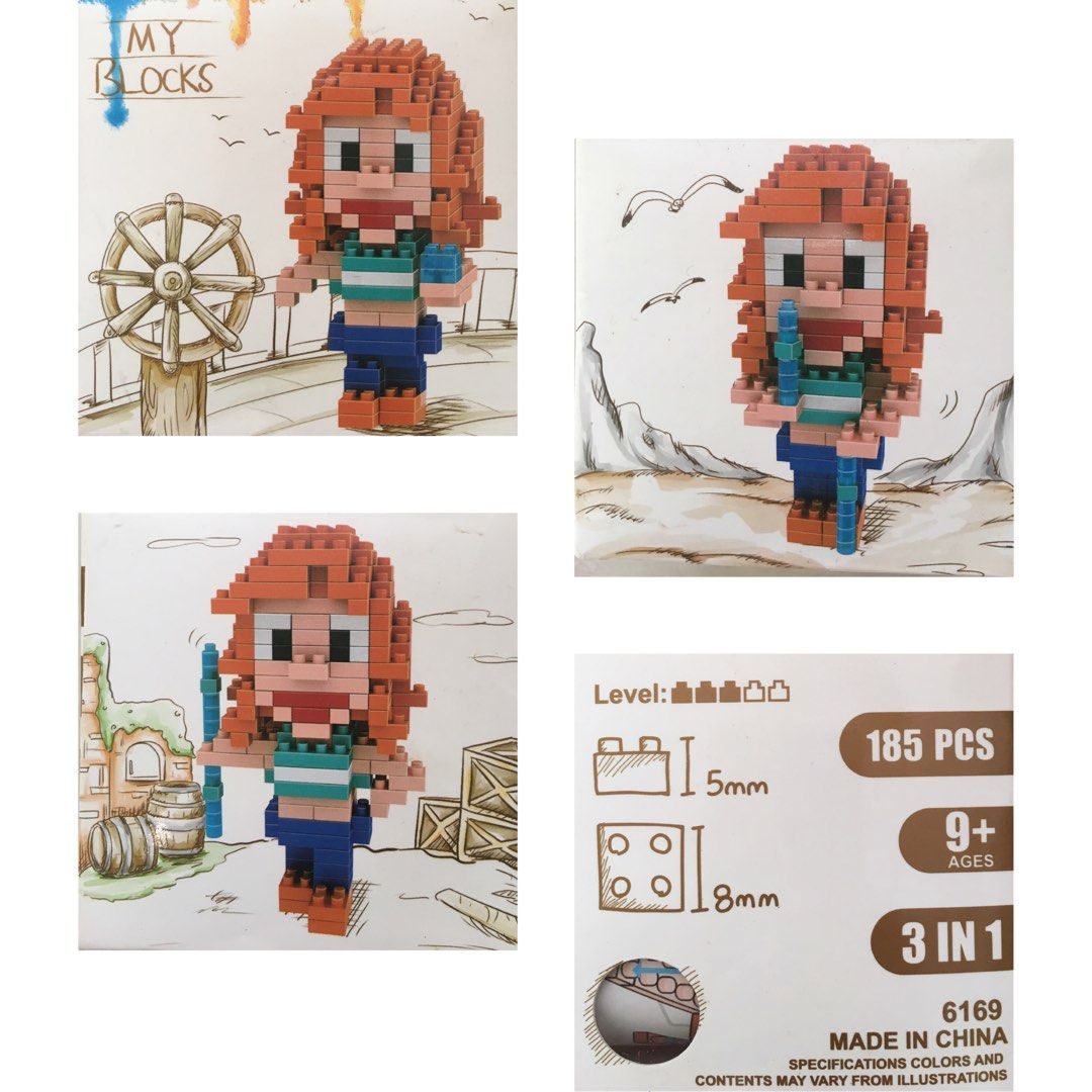 Nano block One piece Collection collectible luffy Sanji chopper ...