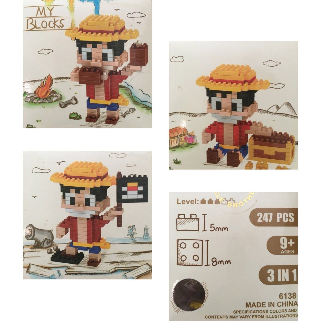 Nano block One piece Collection collectible luffy Sanji chopper ...