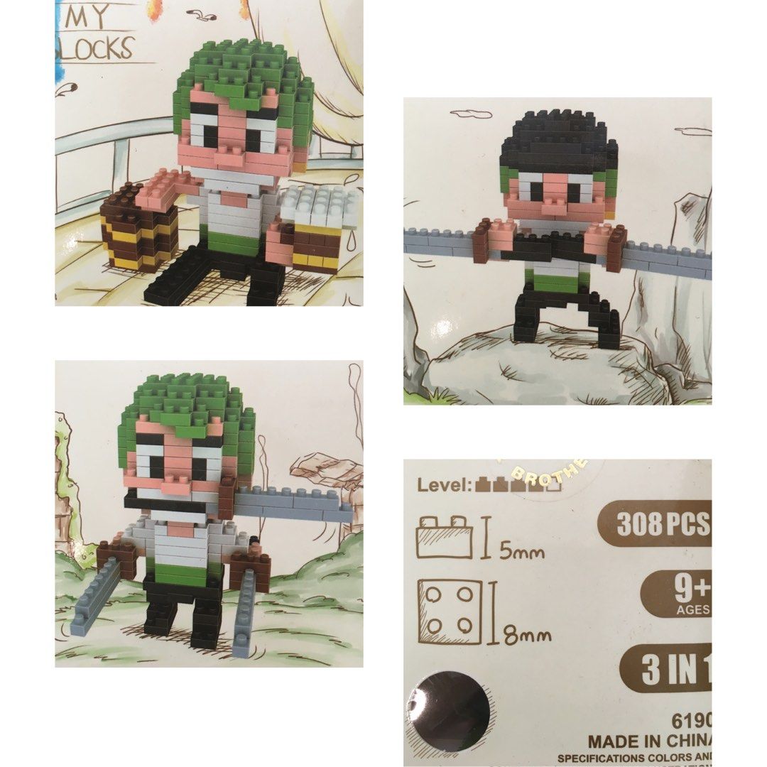 Nano block One piece Collection collectible luffy Sanji chopper ...