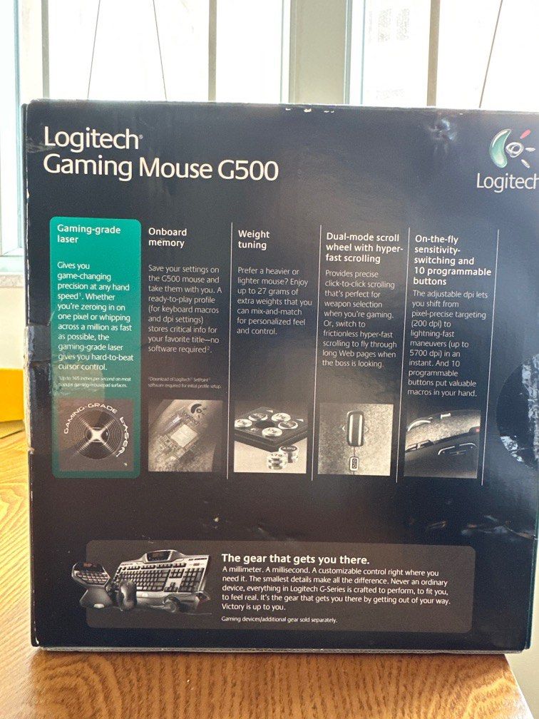 (NEW) Logitech gaming mouse G500 全新電競滑鼠, 電腦＆科技, 電腦周邊及配件, 電腦滑鼠及相關產品 ...