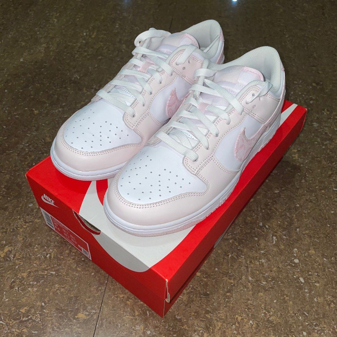 Nike Dunk Low Pearl Pink Paisley, Women's Fashion, Footwear, Sneakers ...