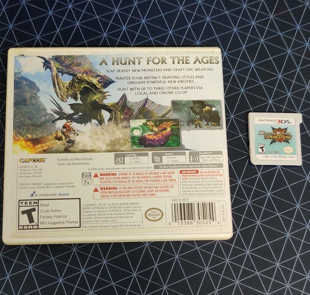 Nintendo 3DS Monster Hunter Generation, Video Gaming, Video Games ...