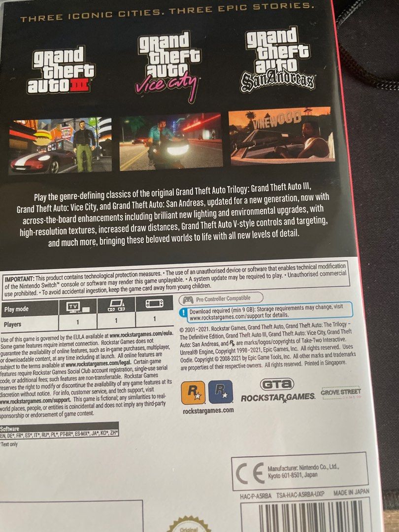 Nintendo Grand Theft Auto Triology, Video Gaming, Video Games, Nintendo ...