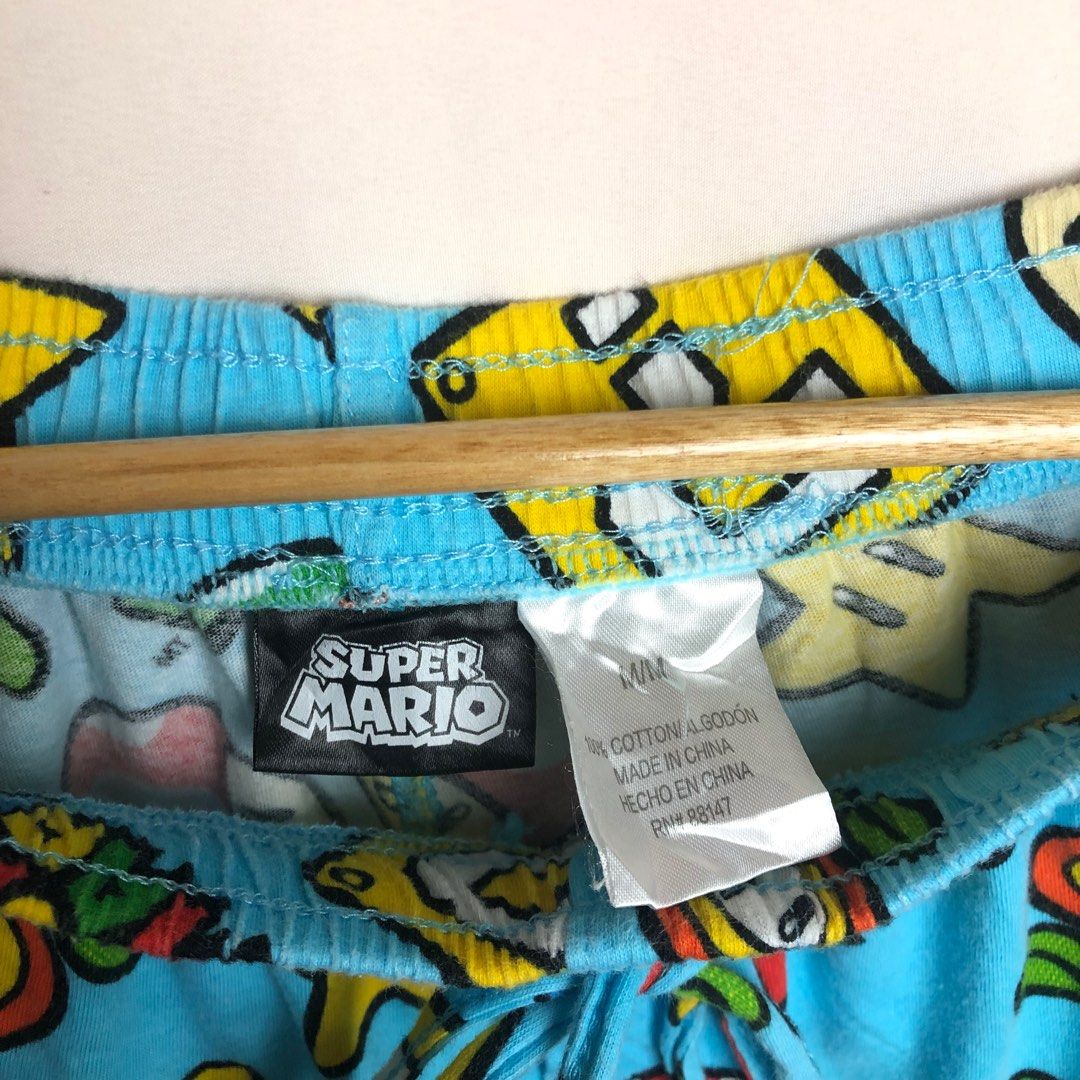 Nintendo Super Mario Sleep Shorts, Men's Fashion, Bottoms, Sleep and ...