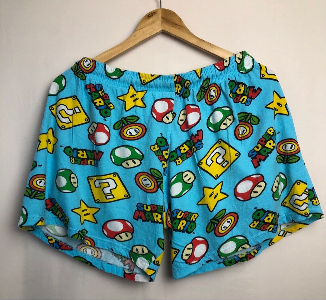 Nintendo Super Mario Sleep Shorts, Men's Fashion, Bottoms, Sleep and ...